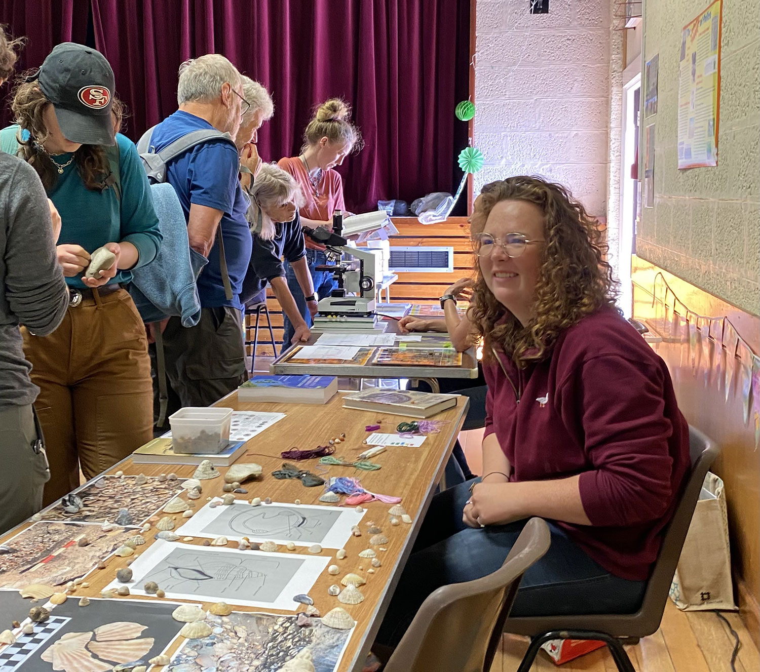 UHI Archaeology Institute PhD candidate Holly Young was talking shells ...