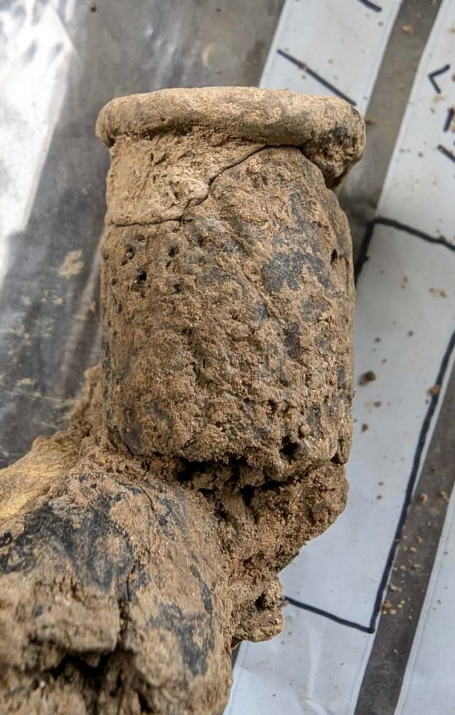 2024's top finds - the decorated clay cylinder from Structure Twenty ...